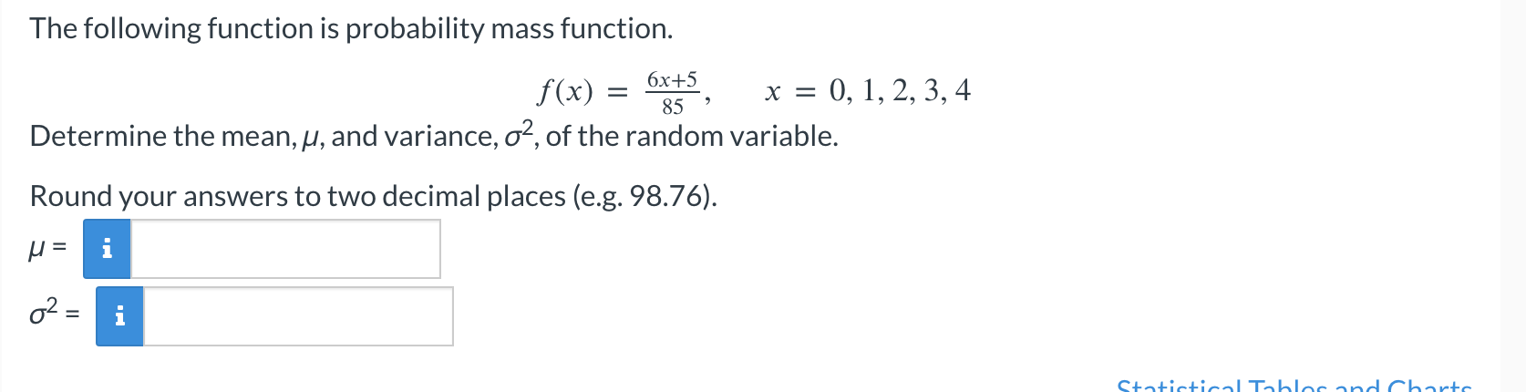 Solved The following function is probability mass function. | Chegg.com