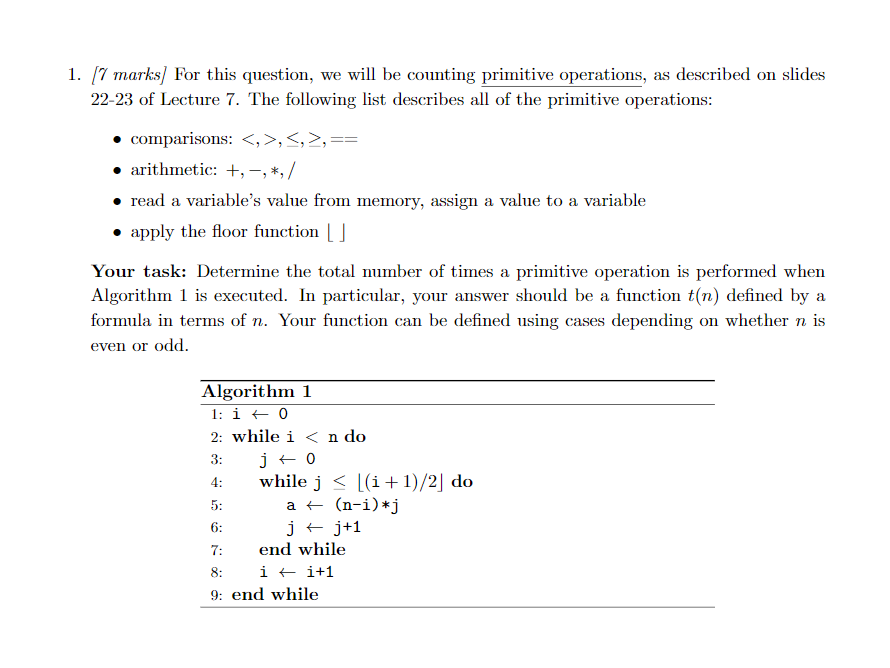 1. [7 marks For this question, we will be counting | Chegg.com