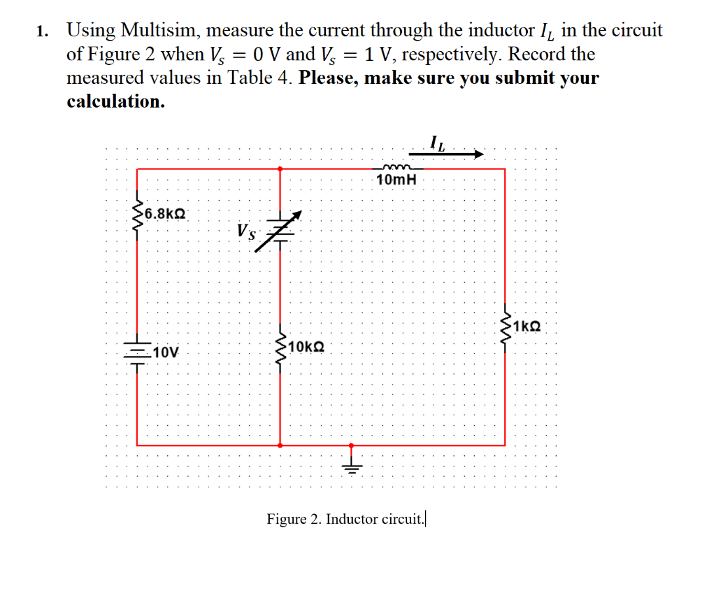 Solved 1. Using Multisim, measure the current through the | Chegg.com