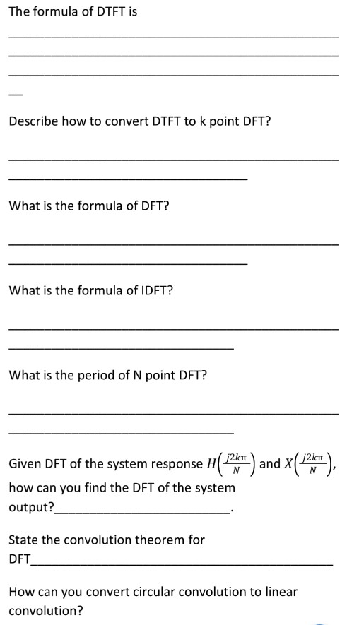 Solved The formula of DTFT is Describe how to convert DTFT | Chegg.com