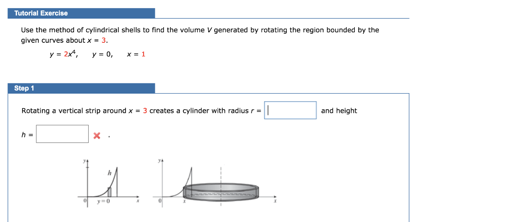 Solved Tutorial Exercise Use the method of cylindrical | Chegg.com