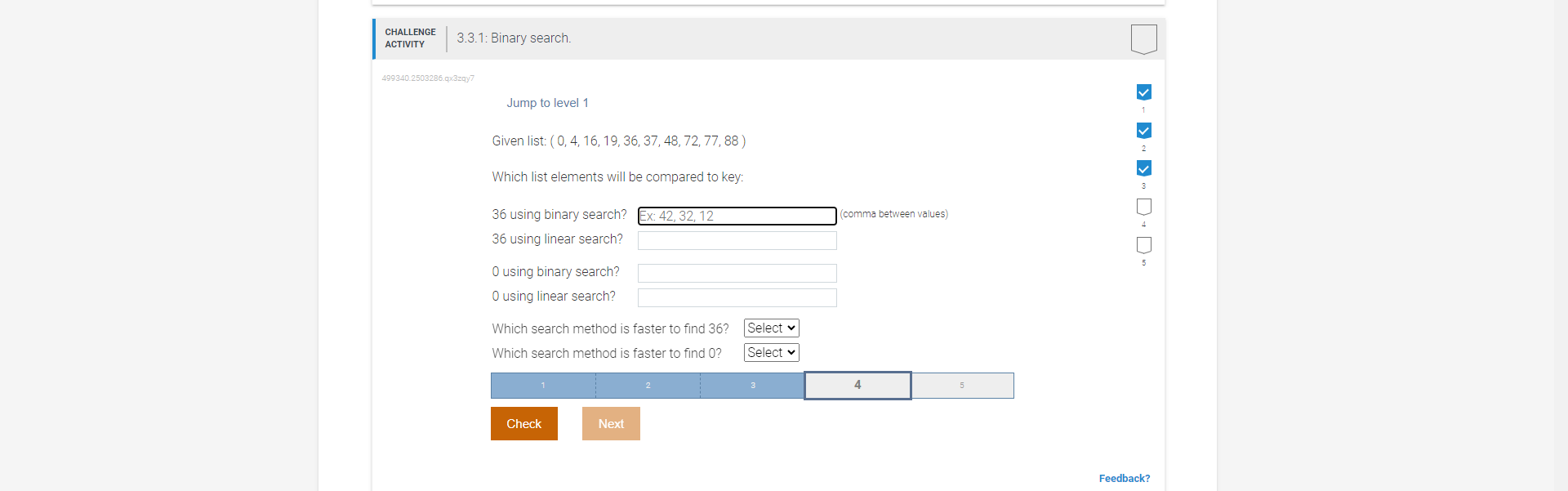 Solved Jump to level 1 Given list: | Chegg.com