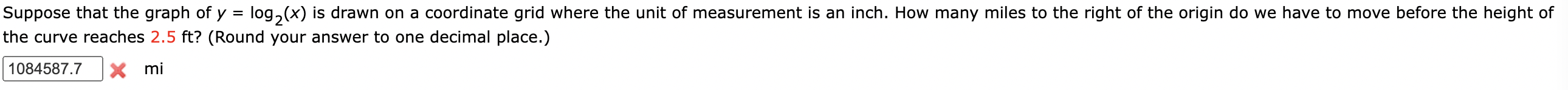 Solved Suppose that the graph of y = log2(X) is drawn on a | Chegg.com