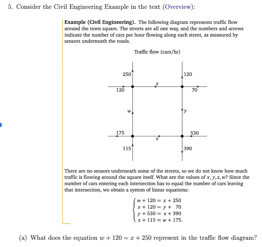 Solved 5. Consider the Civil Engineering Example in the text | Chegg.com