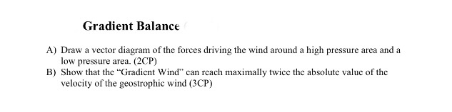 Solved Gradient Balance A) Draw a vector diagram of the | Chegg.com