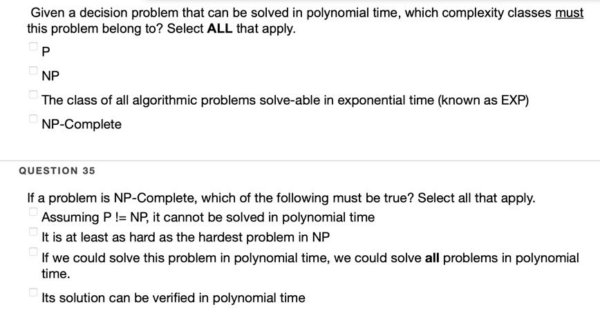 Solved Given a decision problem that can be solved in | Chegg.com