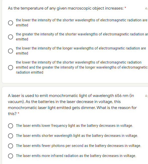 Solved As the temperature of any given macroscopic object | Chegg.com