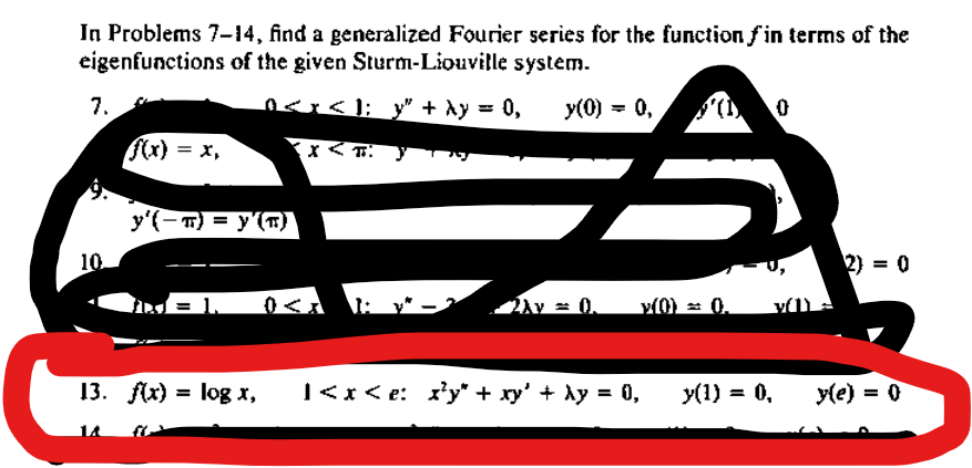 Solved In Problems 7 14 Find A Generalized Fourier Series