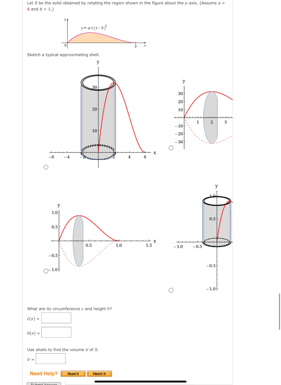 Solved Let S be the solid obtained by rotating the region | Chegg.com