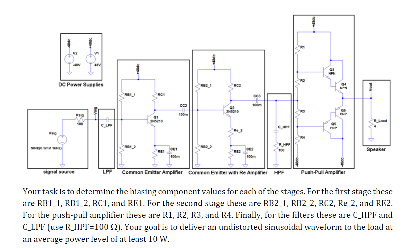 V2 V1 48V 48V Q3 NPN R2 DC Power Supplies RB2_1 RC2 | Chegg.com