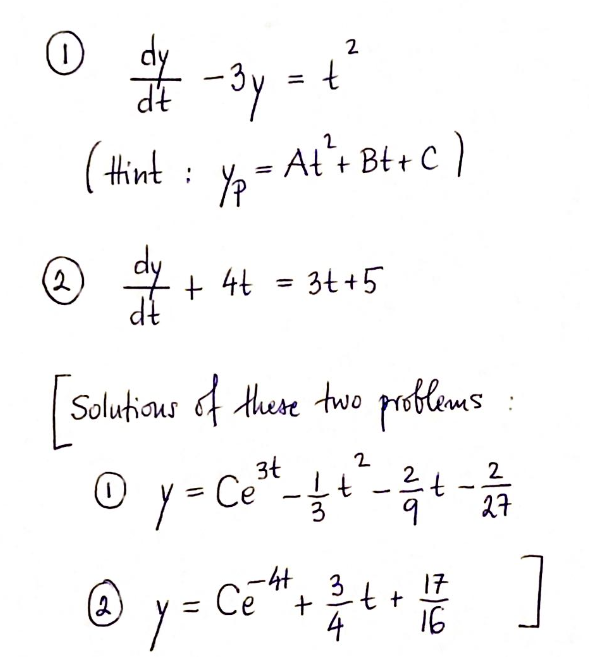 Solved Question#2) finding the General solution of | Chegg.com
