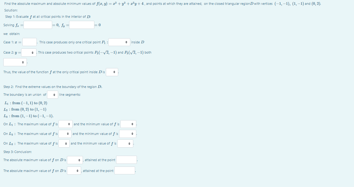 Solved Find the absolute maximum and absolute minimum values | Chegg.com