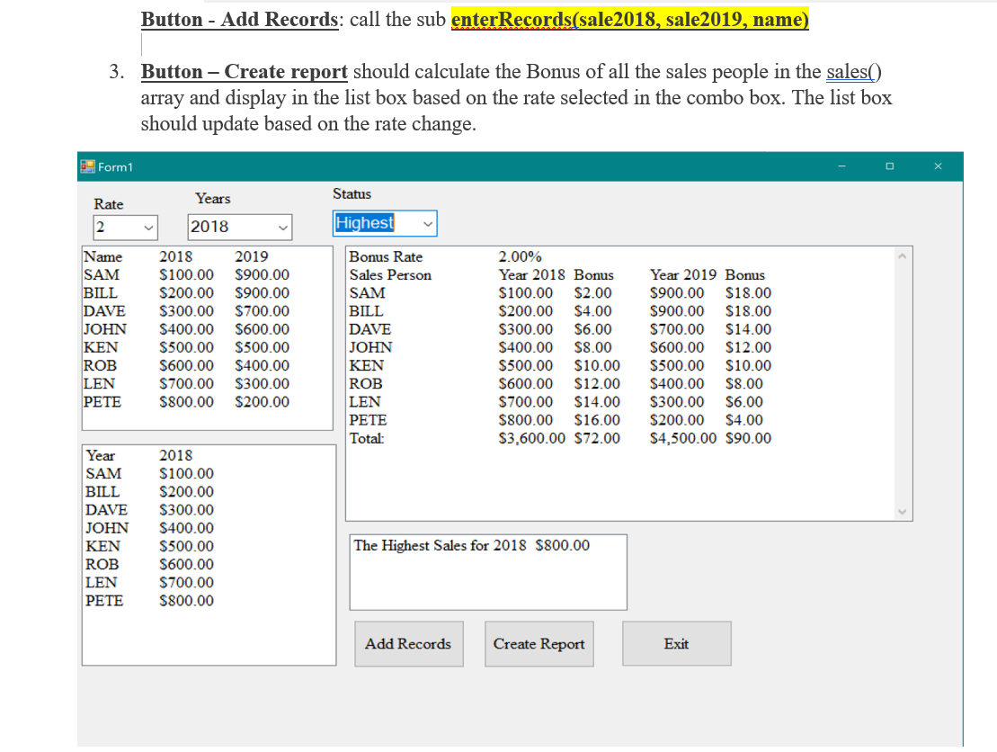 Solved Hi Chegg! I need help with my Visual Basic | Chegg.com