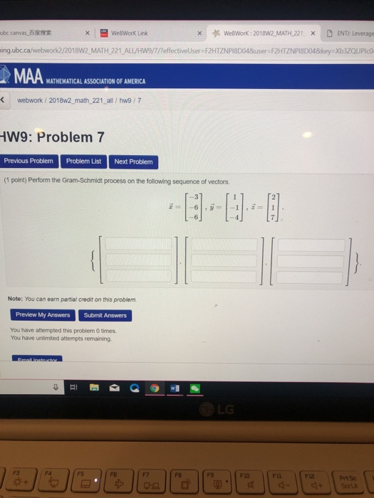 Solved ubc canvas-百度搜索 WeBWorK : 2018W2-MATH-221, END: | Chegg.com