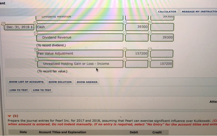 Solved Exercise 17-16 (Part Level Submission) Pearl Inc. | Chegg.com