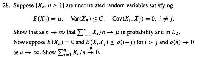 Solved Please help mee Suppose {xn,n≥1} ﻿are uncorrelated | Chegg.com