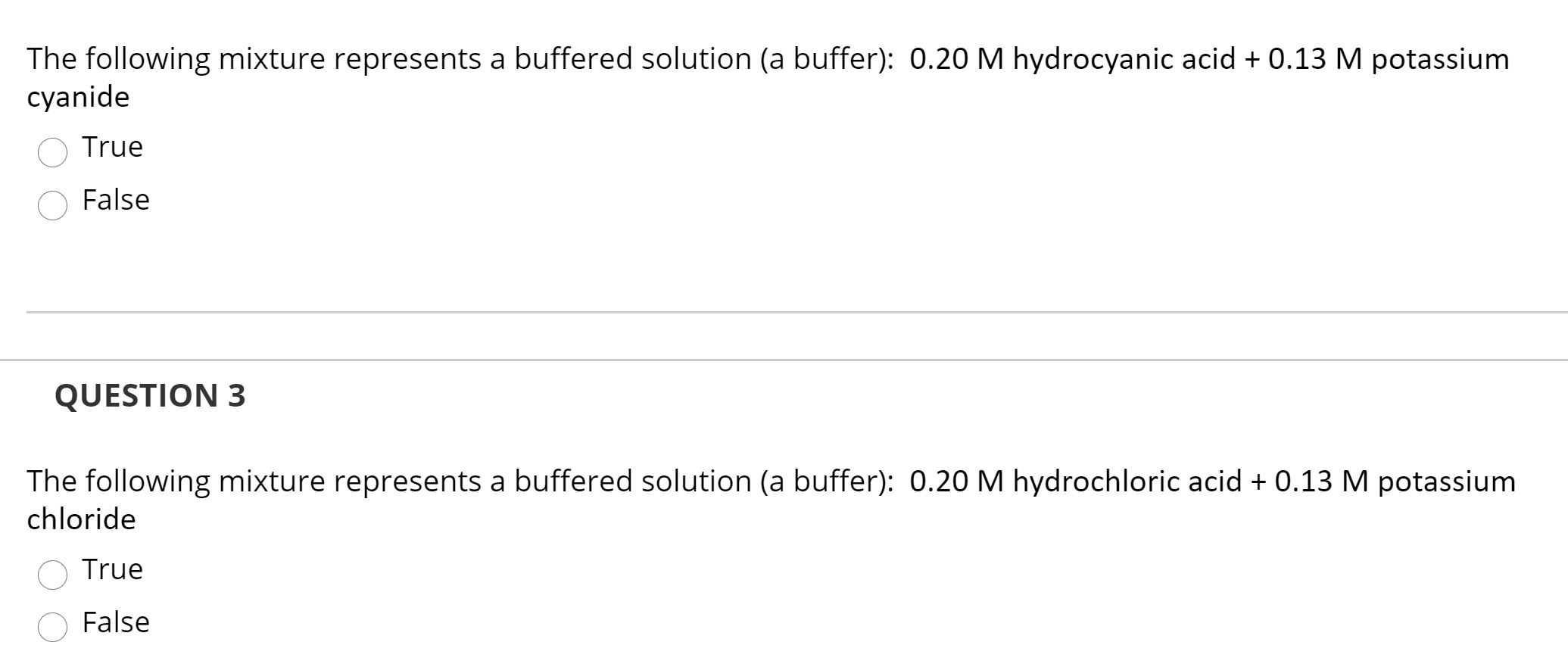 Solved The following mixture represents a buffered solution | Chegg.com