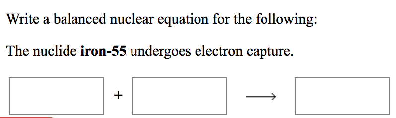 Solved Write a balanced nuclear equation for the following: | Chegg.com