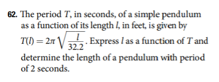 Solved Should I set this equation up as f(x)= 2pi | Chegg.com