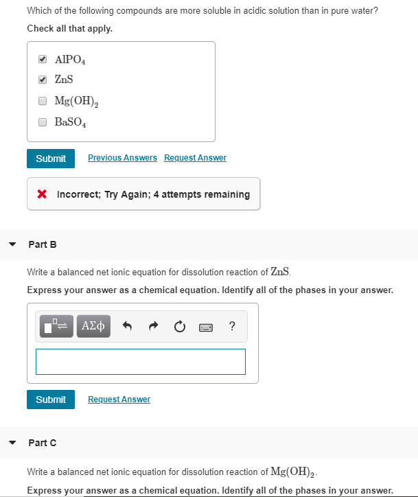 Solved Which of the following compounds are more soluble in | Chegg.com
