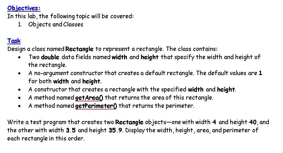 Solved Obiectives In This Lab The Following Topic Will Be 
