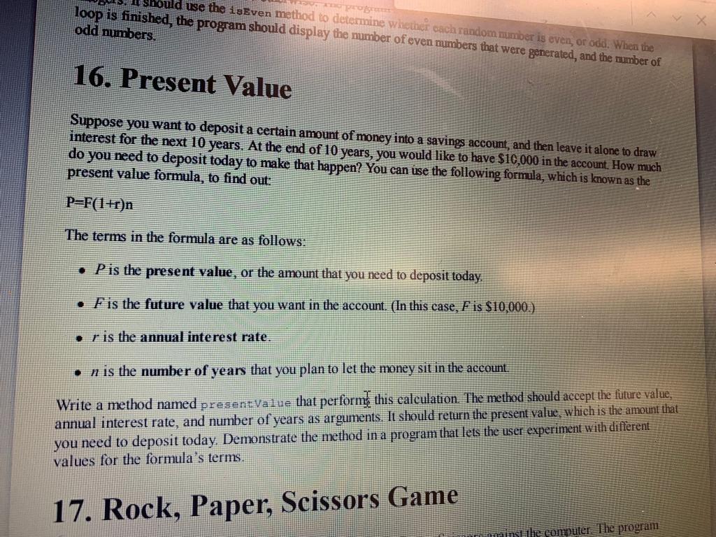 Solved should use the isEven method to determine whether | Chegg.com