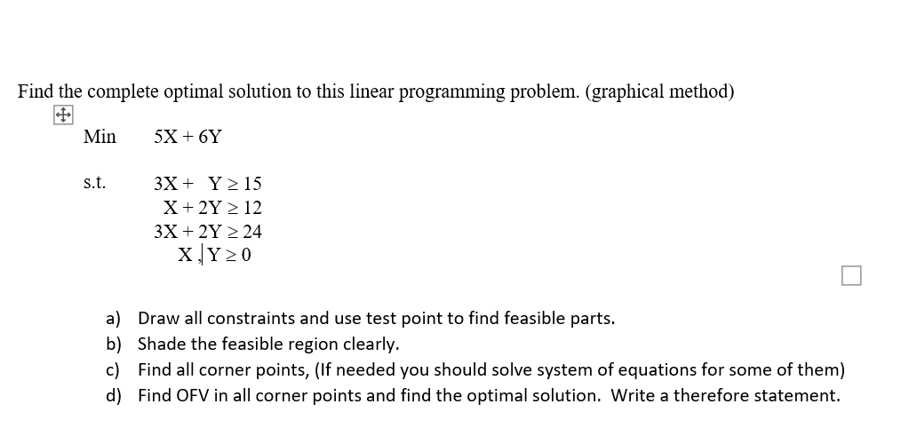 Solved Find the complete optimal solution to this linear | Chegg.com
