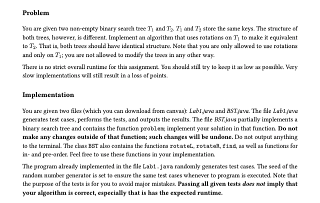 Solved IN JAVA: Functions allowed: left and right rotations | Chegg.com