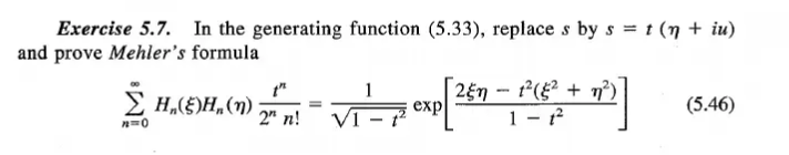 Exercise 5.7. In the generating function (5.33), | Chegg.com