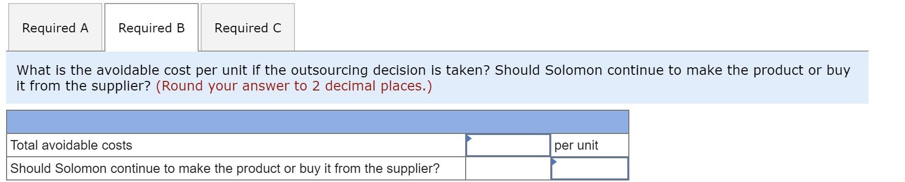 Solved Solomon Chemical Company makes a variety of cosmetic | Chegg.com
