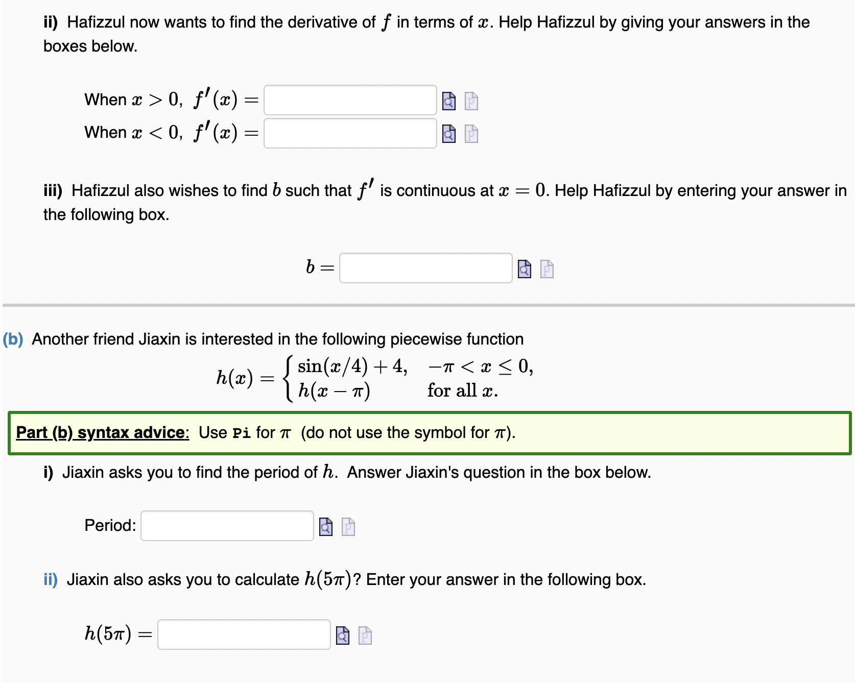 Solved (a) Your friend Hafizzul first studies the following | Chegg.com