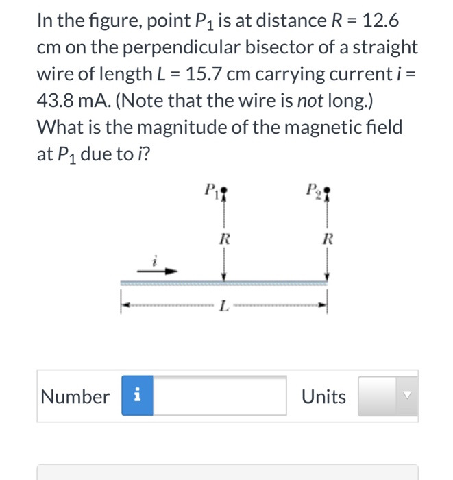 Solved In the figure, point P1 is at distance R 12.6 cm on | Chegg.com