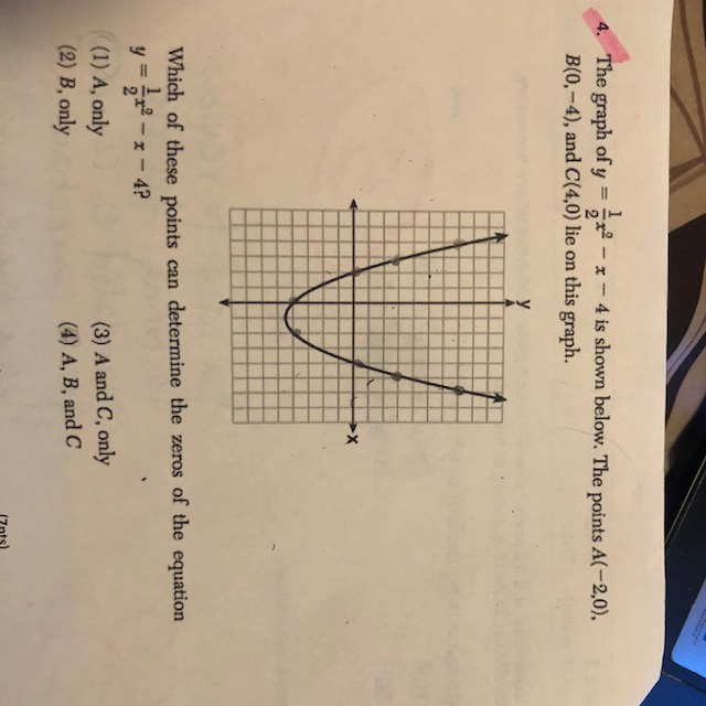 Solved -2-x -4 is shown below. The points A(-2,0), The graph | Chegg.com