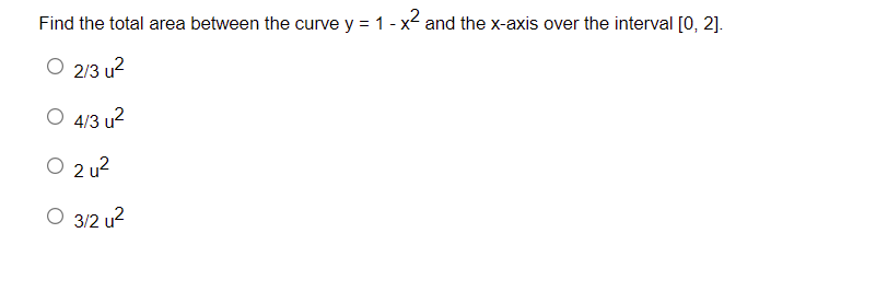 Solved Find the total area between the curve y = 1 - x² and | Chegg.com