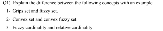 Solved Q1) Explain the difference between the following | Chegg.com
