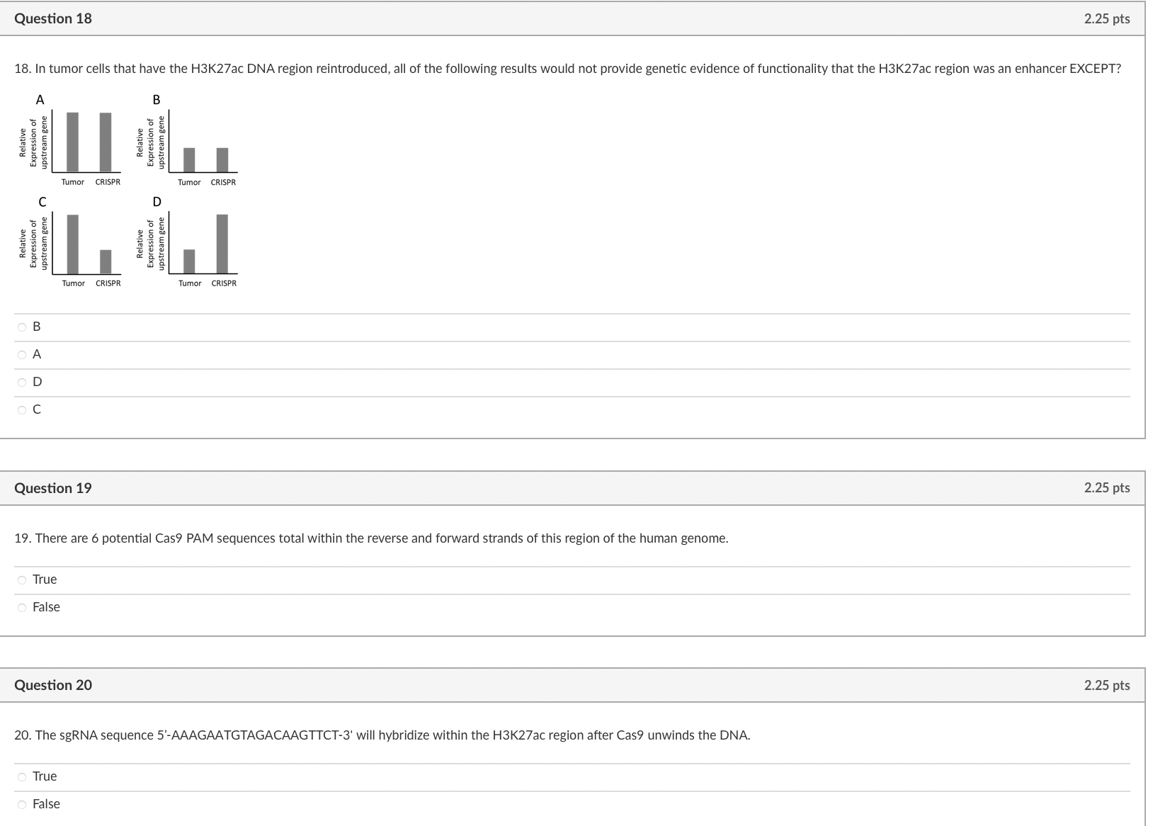 [Questions 17-20] After removal of this H3K27ac | Chegg.com