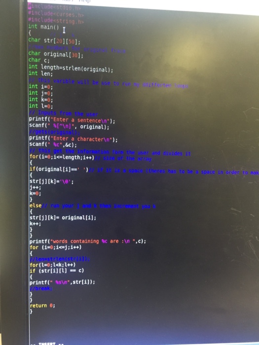 Solved 11nclude curses include string int main() char str | Chegg.com Solved 11nclude curses include string int main() char str | Chegg.com