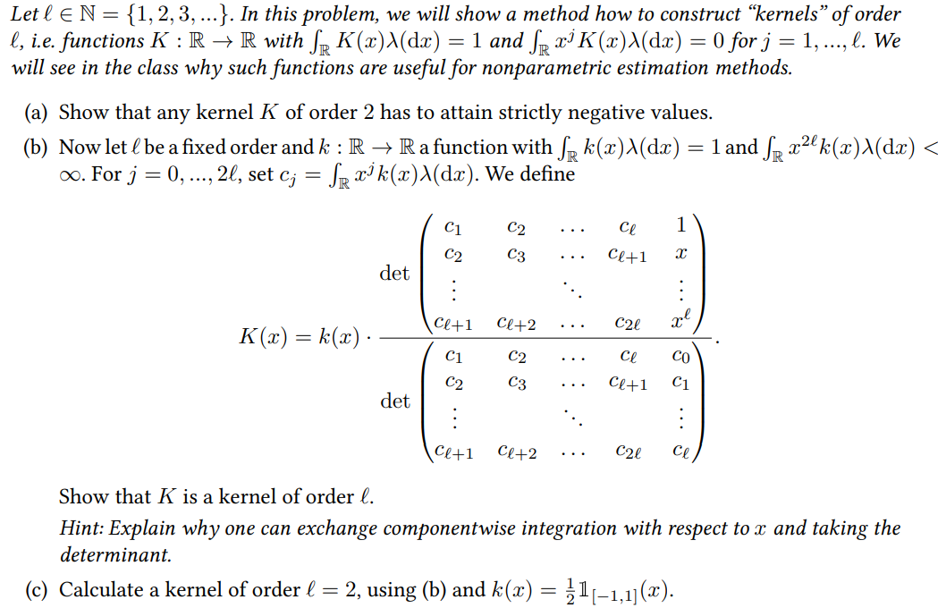 Solved Let ℓ∈N={1,2,3,…}. In this problem, we will show a | Chegg.com