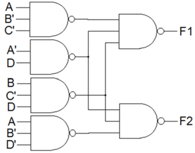 Solved Find A Minimum 2 Level Nand Gate Circuit 7557