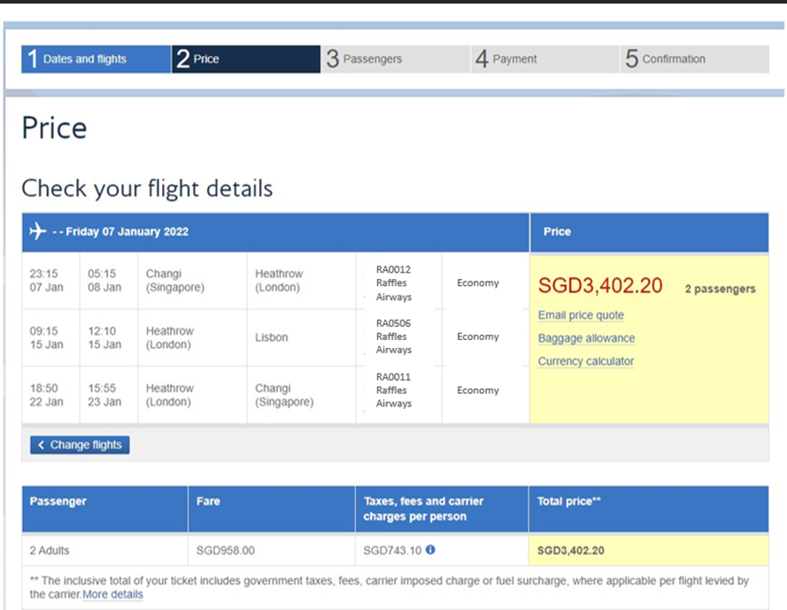 Solved 1. Raffles Airways is a global airline, flying | Chegg.com