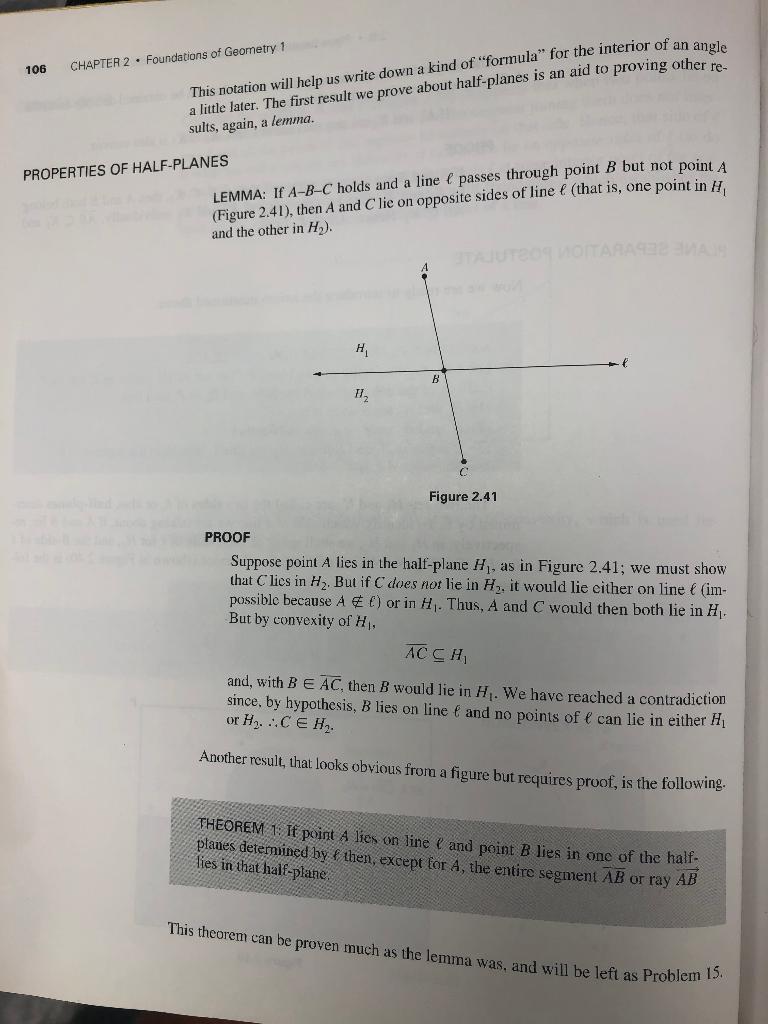 Solved Use the notation for half-planes introduced in | Chegg.com