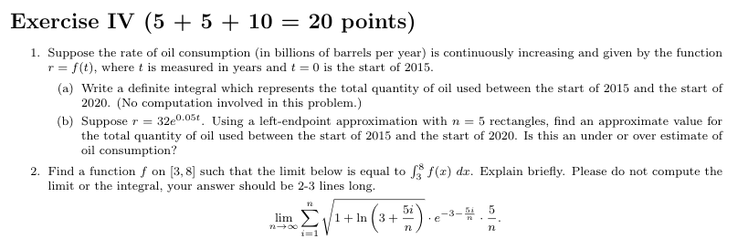 Solved xercise IV (5+5+10=20 points ) 1. Suppose the rate of | Chegg.com Solved xercise IV (5+5+10=20 points ) 1. Suppose the rate of | Chegg.com