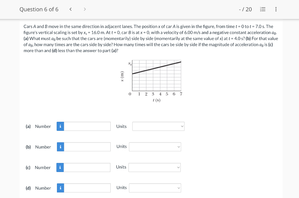 Solved Cars A and B move in the same direction in adjacent | Chegg.com