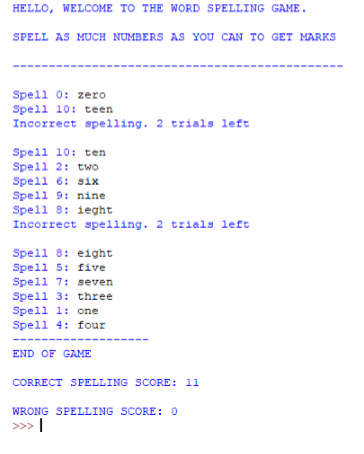 Solved MODIFY example output below, the spelling program. | Chegg.com