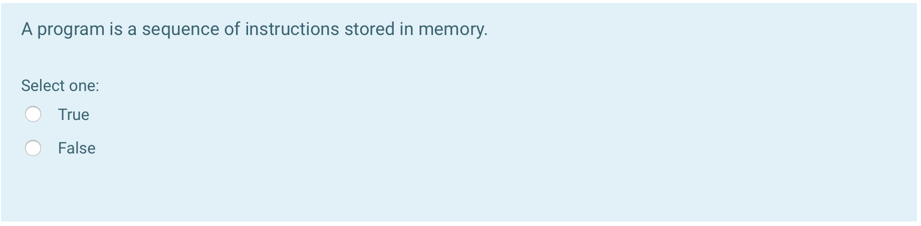 Solved A program is a sequence of instructions stored in | Chegg.com