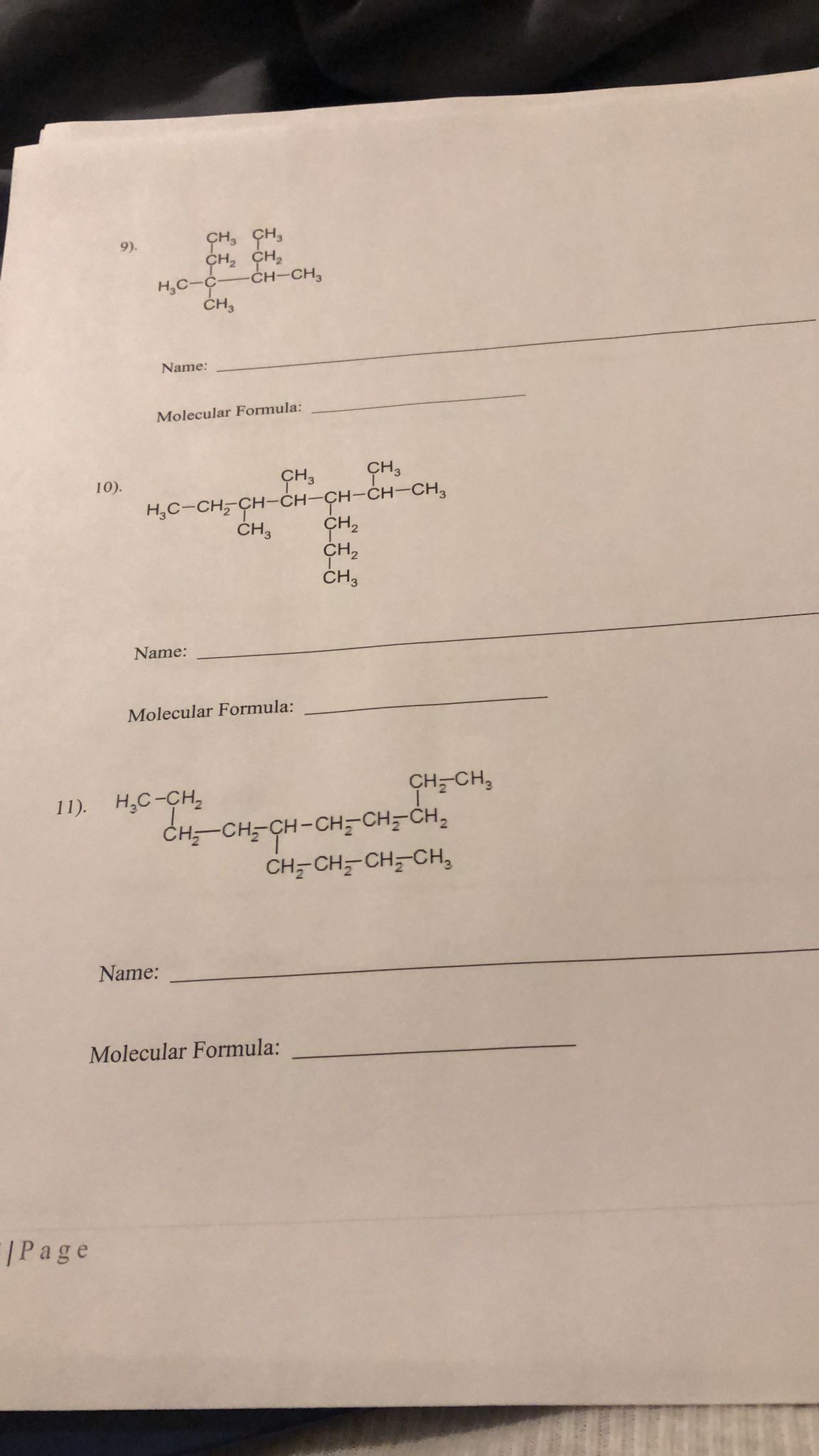 Solved USING IUPAC nomenclature rules | Chegg.com