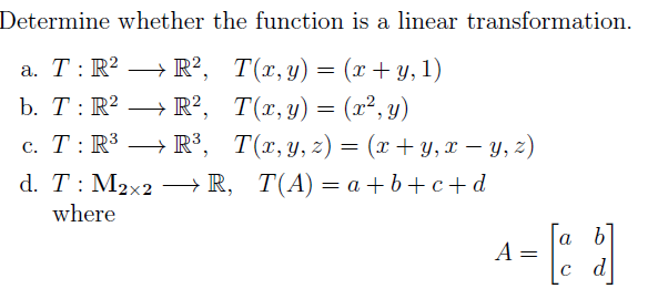 Solved Determine whether the function is a linear | Chegg.com