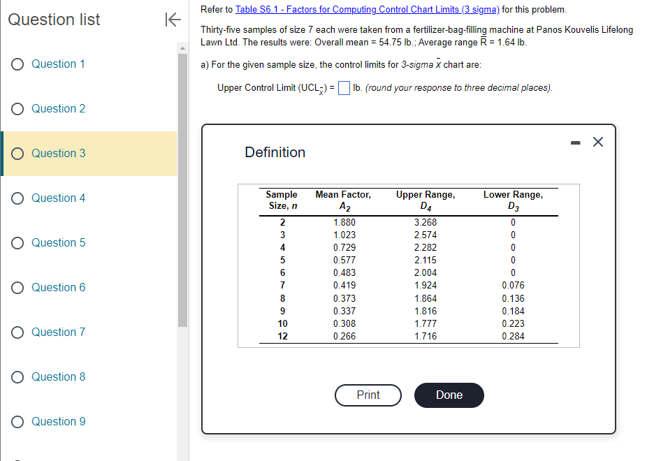 Solved Question list Question 1 Question 2 Question 3 | Chegg.com