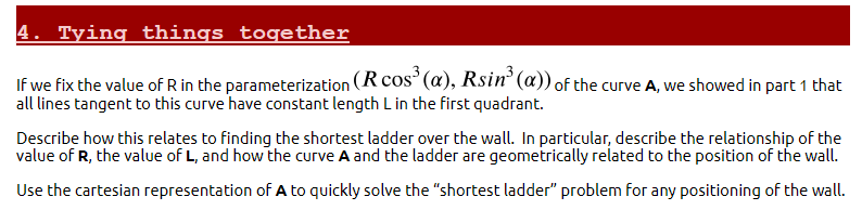 Solved Earlier this term, we solved an optimization problem | Chegg.com