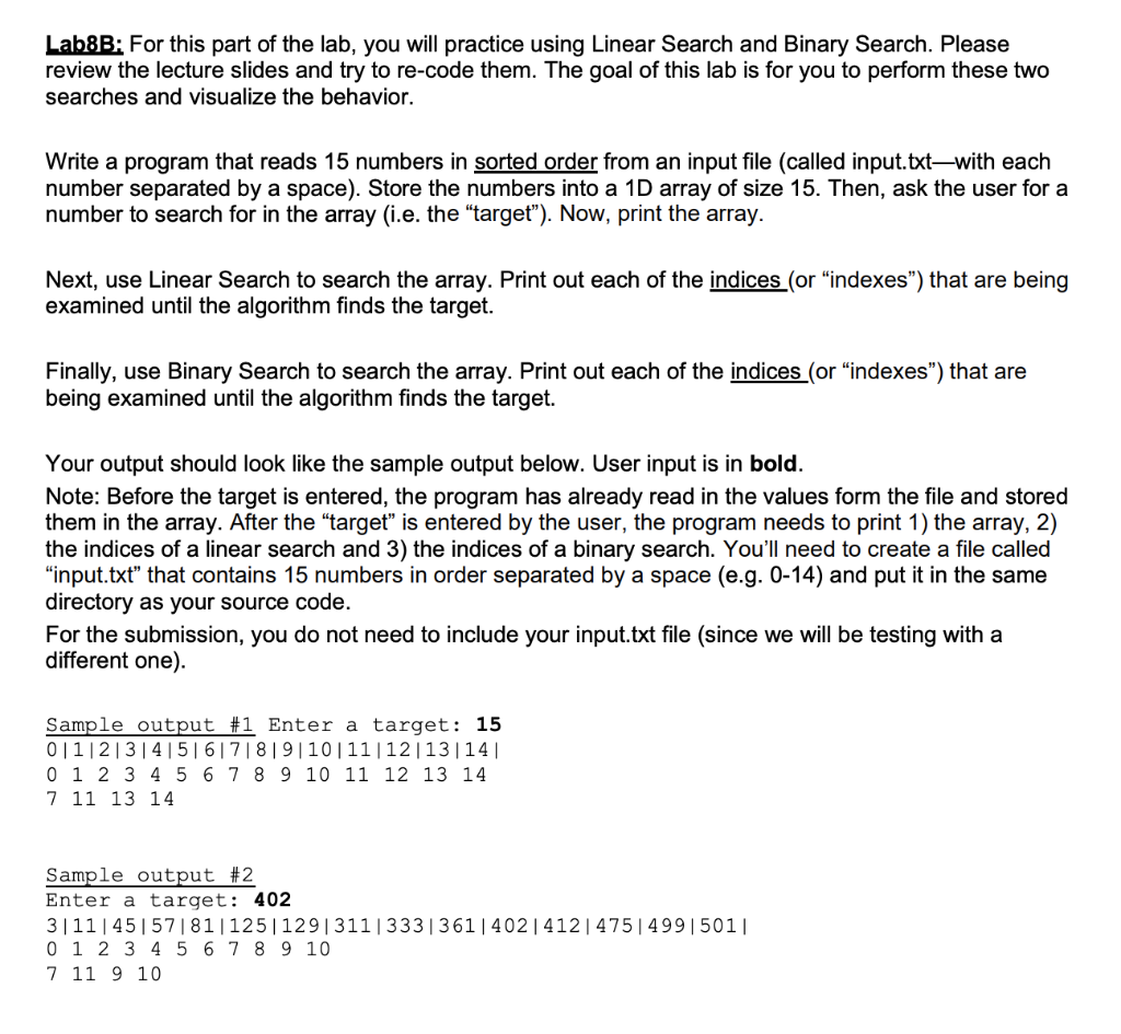 Solved Lab8B: For this part of the lab, you will practice | Chegg.com